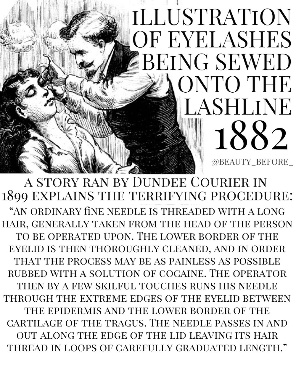 FALSE LASHES 1800’s-1960’s