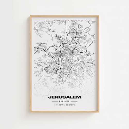 Jerusalem City Map | Piece of History