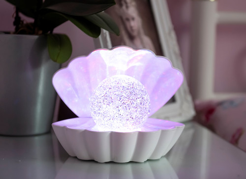 Sea Shell LED Colour Changing Mood Lamp - White( damaged box ...