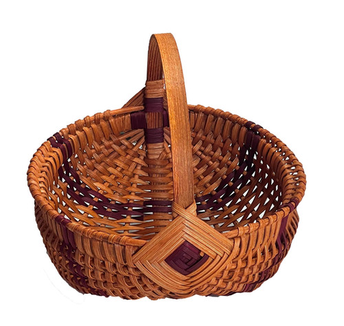 Amish Melon Basket Medium Size Woven Egg Gathering Buttocks Basket ...