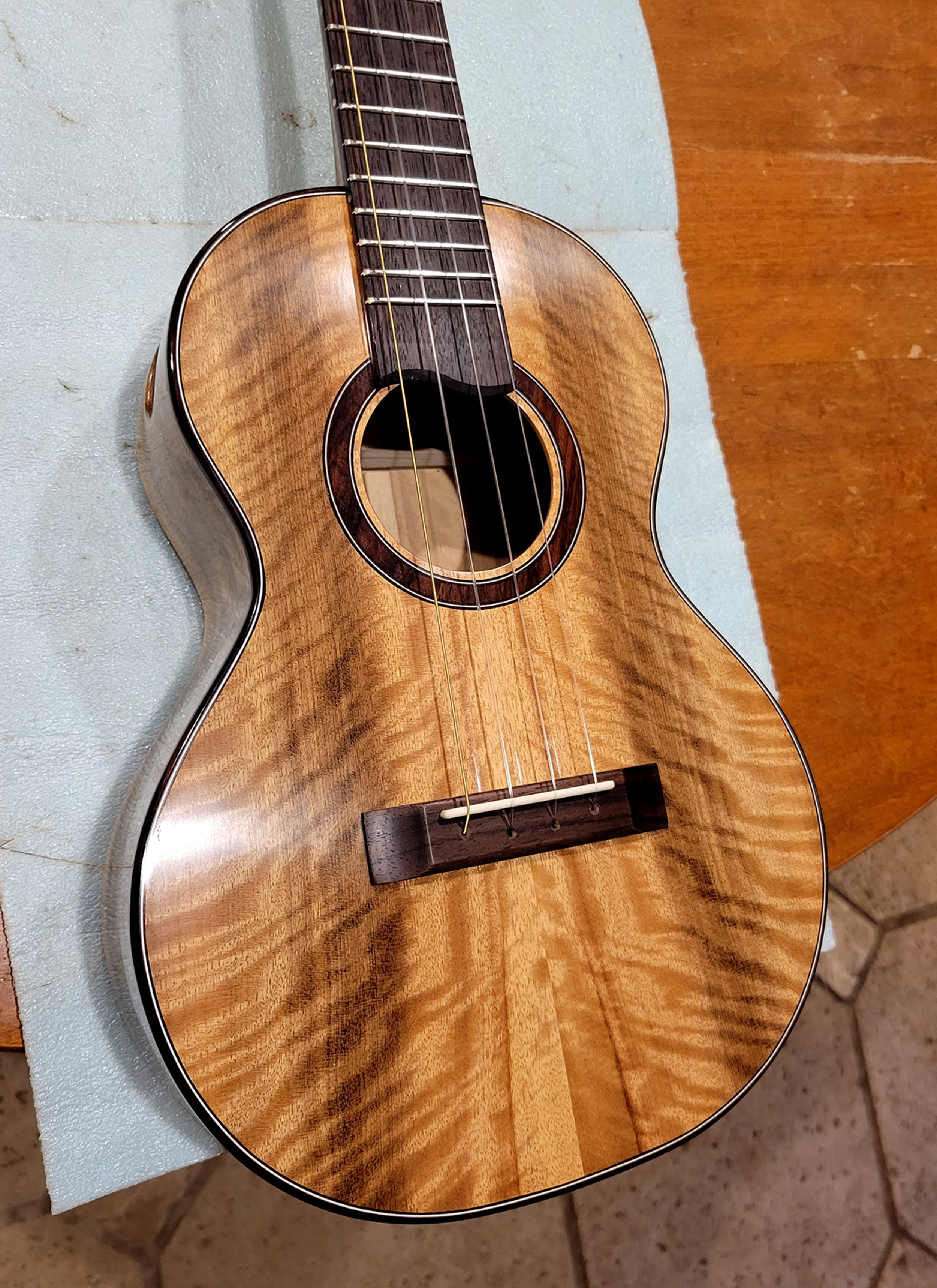 Craig's Curly Oregon Myrtle Tenor Ukulele