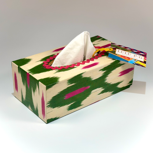 Large 'Kiwi Crush' Tissue Box | Lulu P-G Trayware