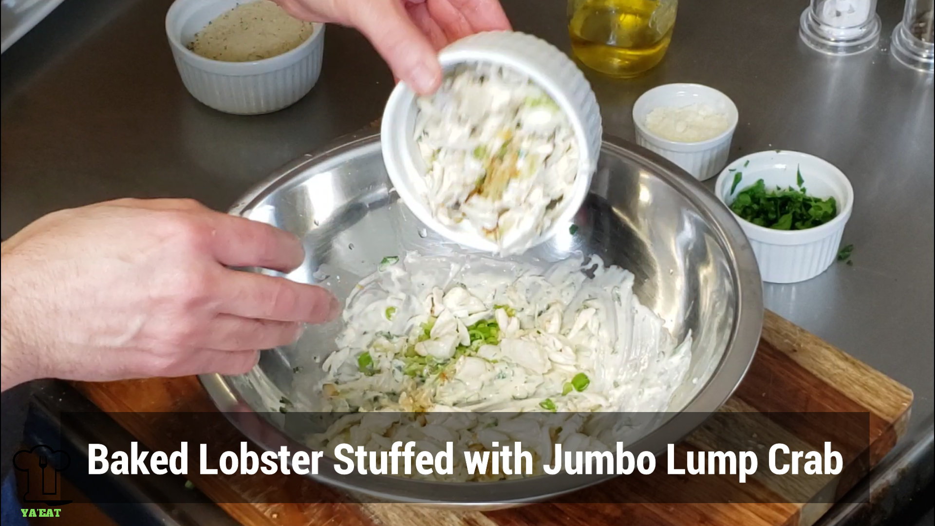 Maine Lobster Stuffed with Jumbo Lump Crab Meat Recipe