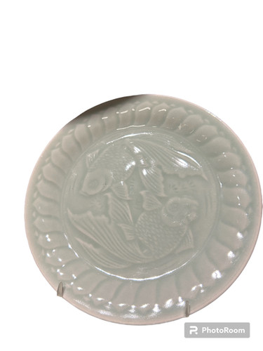 Vintage Chinese Longquan Goldfish Small Plate | Heritage Museum of ...