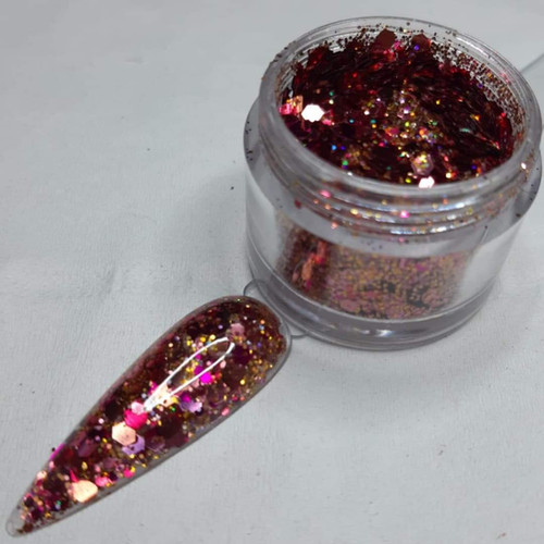 Golden Pink Glitter Pot | Chintys