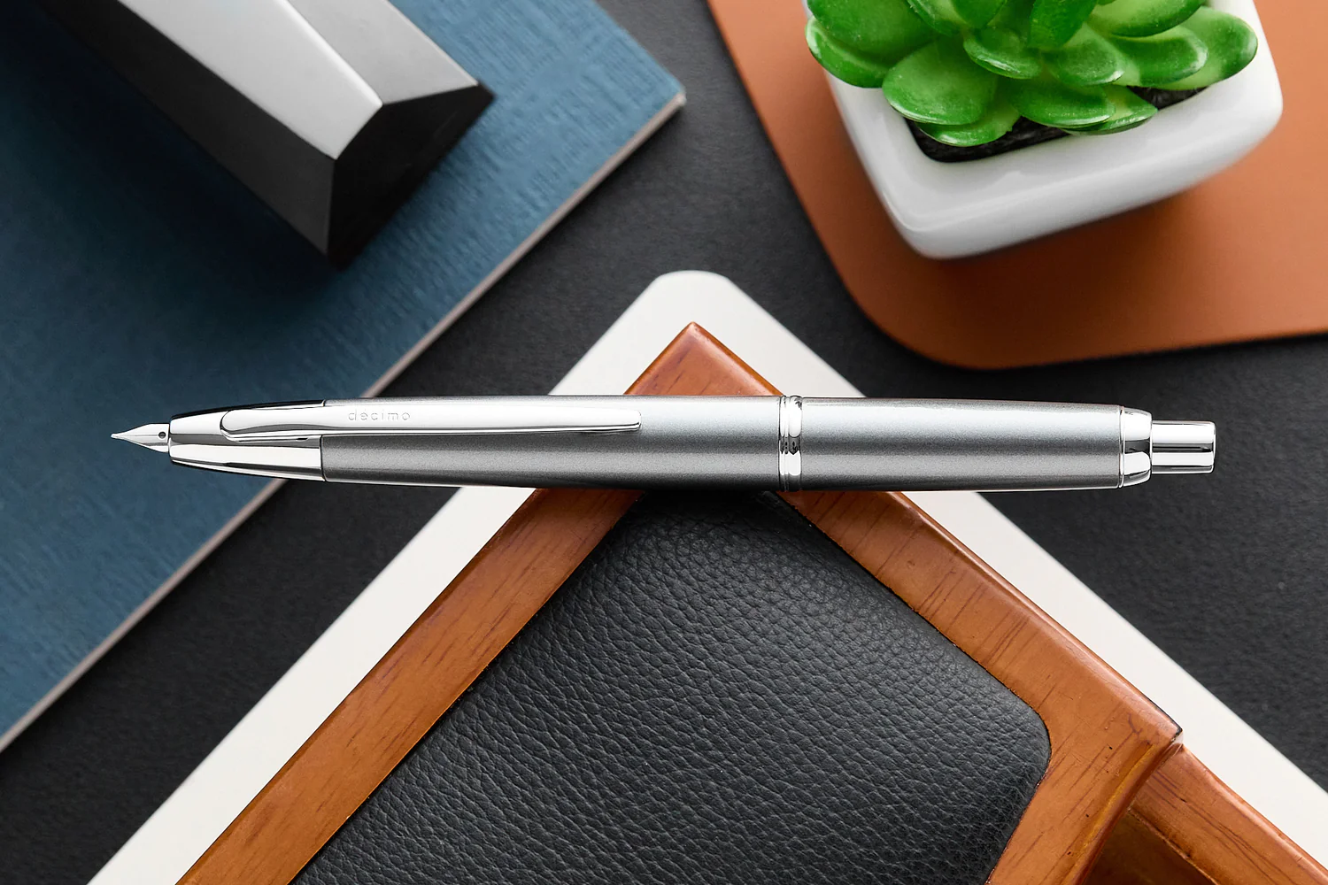 Pilot Decimo Vanishing Point Fountain Pen In Dark Grey | mysite-3