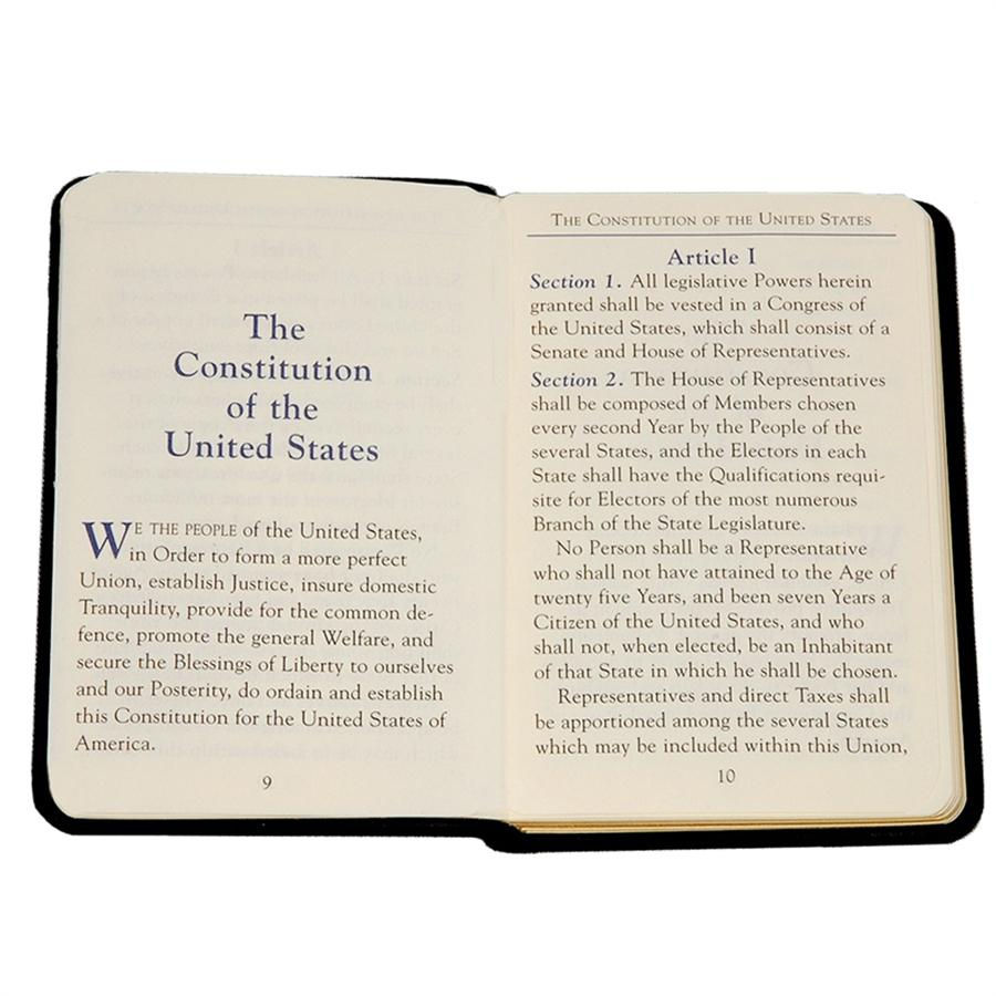 Mini United States Leather Bound Constitution In 4 Color Options | mysite-3