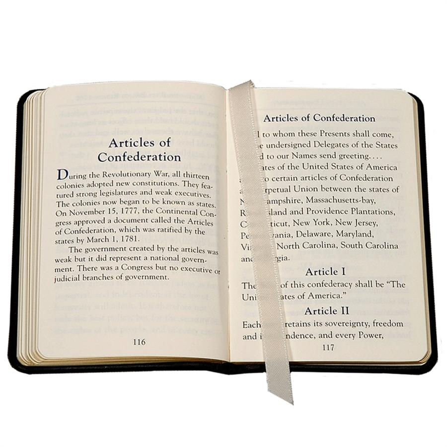 Mini United States Leather Bound Constitution In 4 Color Options | mysite-3
