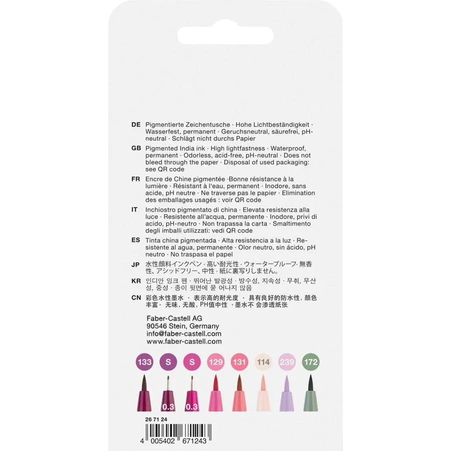 Faber Castell 8 Pitt Artist Pens Hand Lettering Set | mysite-3