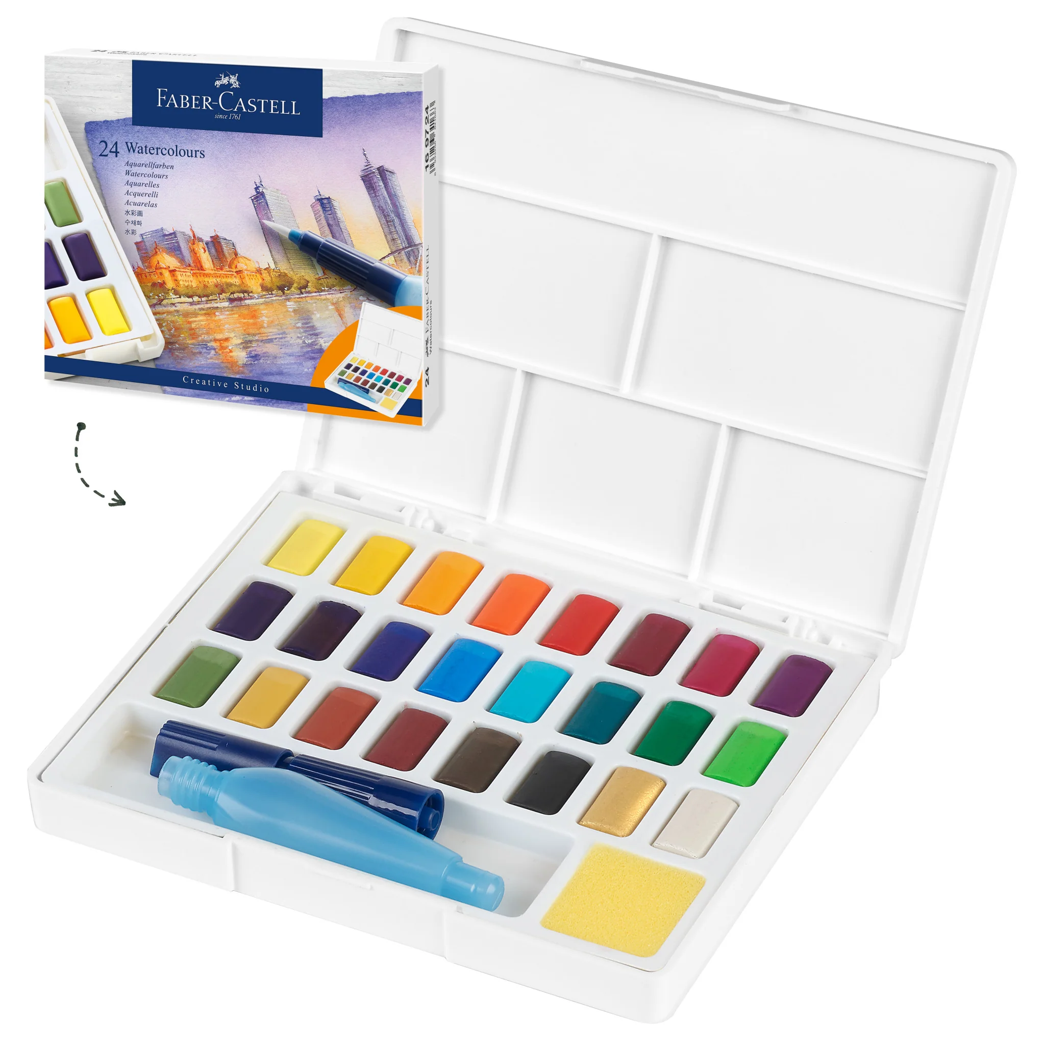 Faber Castell Water Colour Palette Set of 24 or 48 | mysite-3