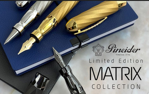 Pineider Matrix Limited Edition 14kt Fountain Pens | mysite-3