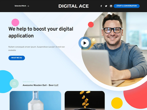 Digital Ace Website Template | Old Storypages