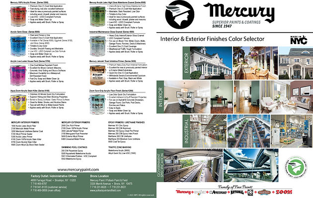 Color Charts | Mercury Paint