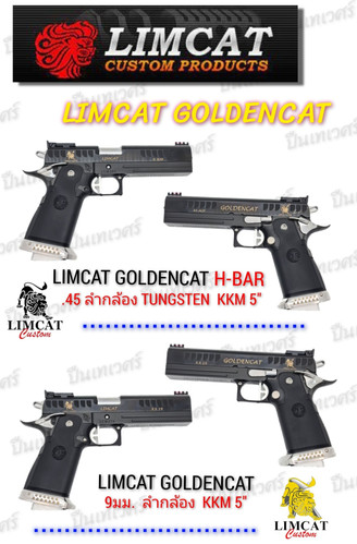 LIMCAT CUSTOM GOLDENCAT .45 H-BAR Silver | dhaevesr.com