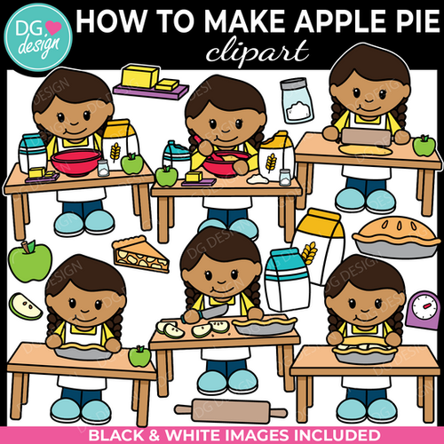 HOW TO MAKE AN APPLE PIE CLIPART | Damm Good Design