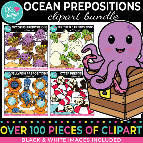 OCEAN PREPOSITIONS CLIPART BUNDLE | Damm Good Design