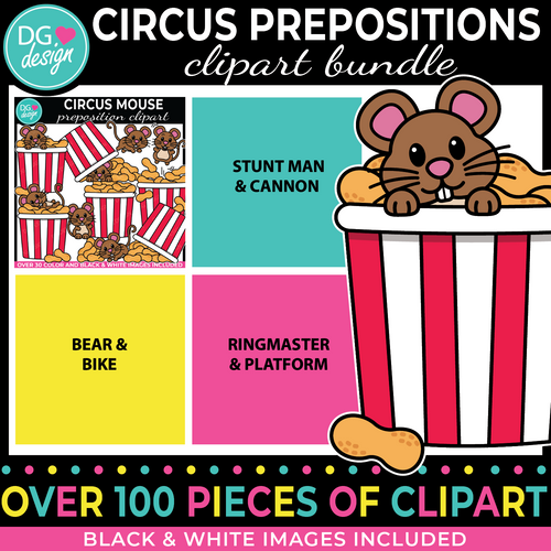 CIRCUS PREPOSITION CLIPART BUNDLE | Damm Good Design
