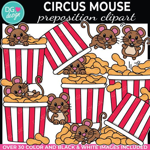 CIRCUS MOUSE PREPOSITION CLIPART | Damm Good Design