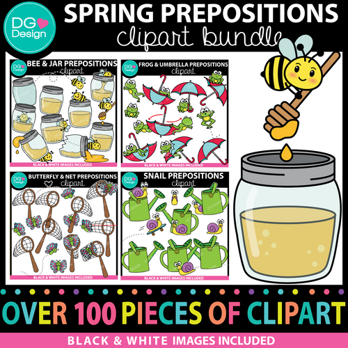 SPRING PREPOSITIONS CLIPART BUNDLE | Damm Good Design