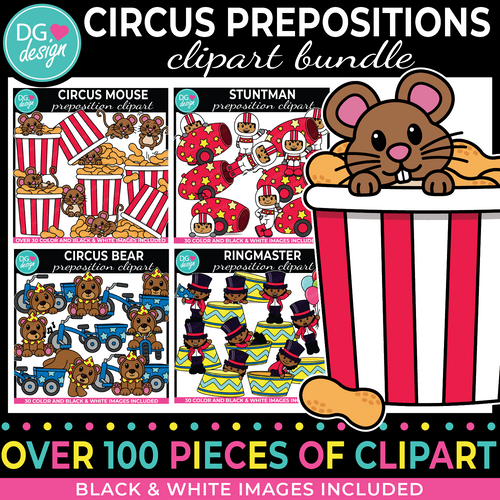 CIRCUS PREPOSITION CLIPART BUNDLE | Damm Good Design