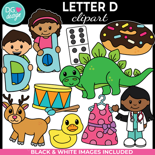LETTER D ALPHABET CLIPART | Damm Good Design