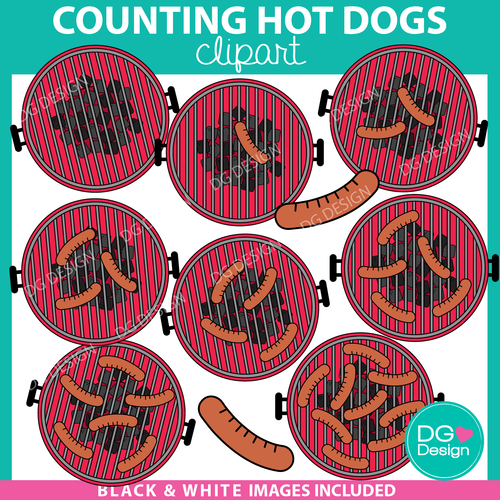 COUNTING HOT DOGS ON A GRILL CLIPART | Damm Good Design