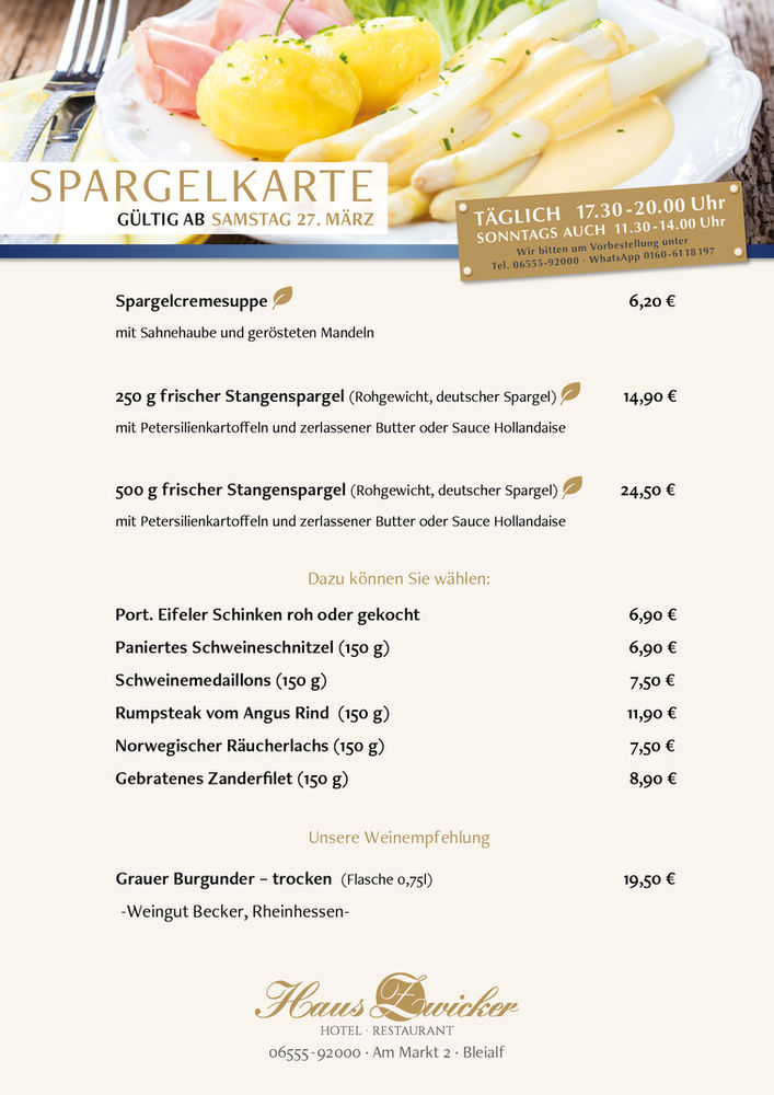 Spargelkarte