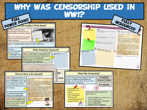 WW1 L10 - Why Was Censorship Used in WW1? | My Site