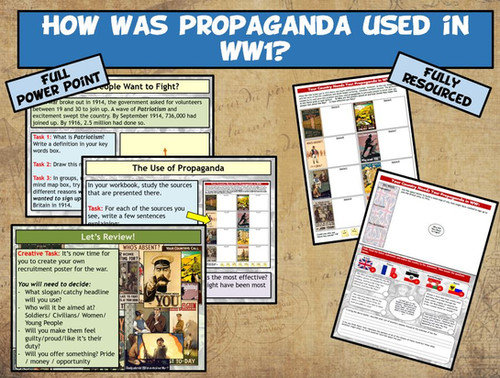 WW1 L6 - How Was Propaganda Used in WW1? | My Site