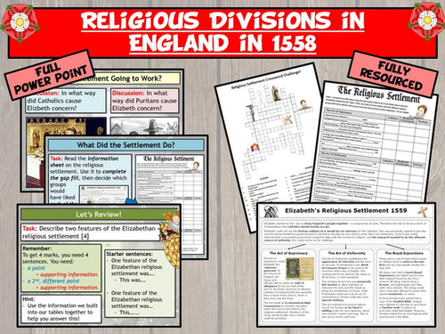 Elizabeth L6 - The Religious Settlement of 1559 | My Site