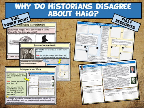 WW1 L12 & L13 - Why Do Historians Disagree Over Haig | My Site