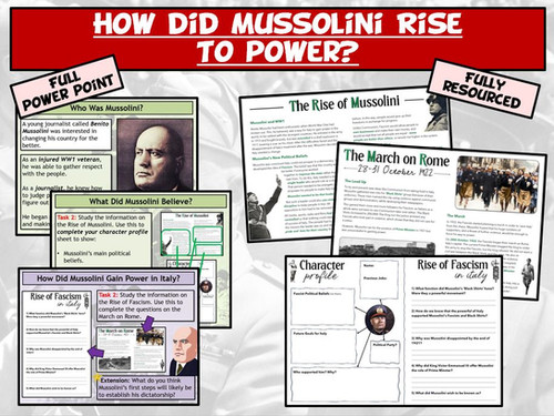 Dictators L5 - How Did Mussolini Rise to Power? | My Site