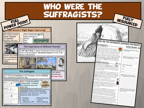 Women's Suffrage L2 - Who Were the Suffragists? | My Site