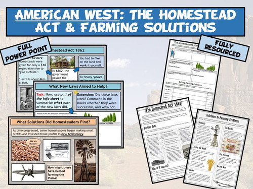 American West L12 – Homesteaders and Farming Solutions | My Site