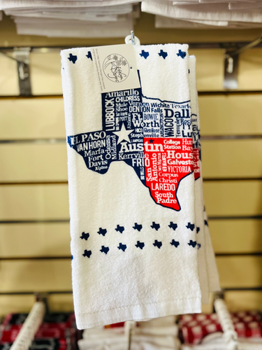 Texas with Cities and Star | Texas General Store