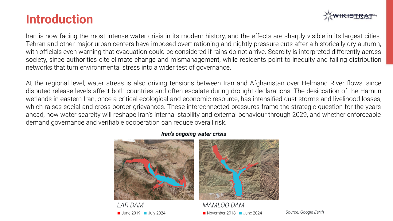 Iran's Water Crisis: Strategic Assessment 2025-2029