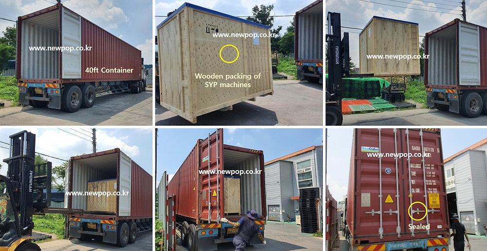 SYP Rice Poppers 40ft Container Loading