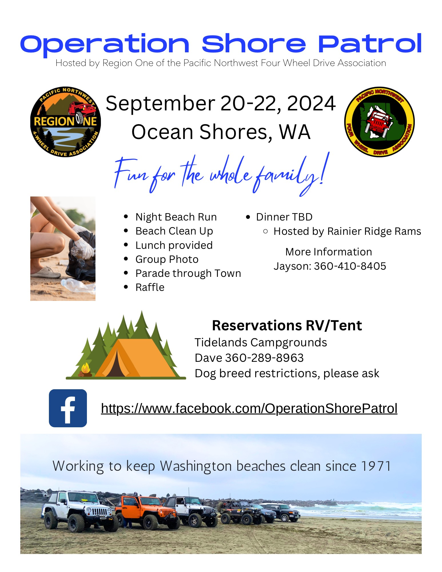 Operation Shore Patrol - Region 1 Ocean Shores | PNW4WDA