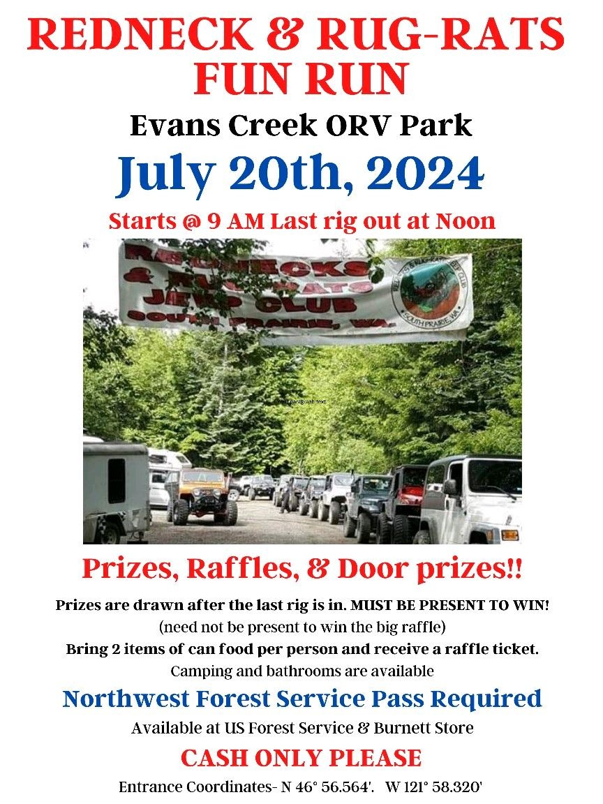 Rednecks & Rug-rats Fun Run | PNW4WDA