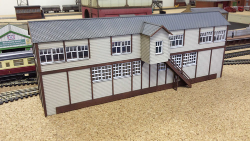 OO Gauge GWR Large Signal Box Laser Kit | MMR Models