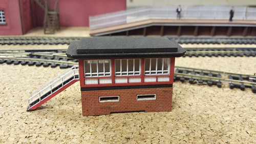 N Gauge BR (LMR) Type 15 Signal Box (Brick Base, Optional Extension ...