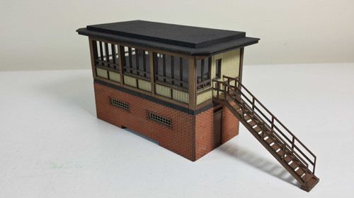 OO Gauge BR (LMR) Type 15 Signal Box (Brick Base, twin or Triple window ...