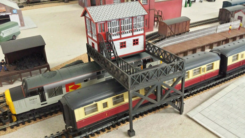 OO Gauge Over Track Signal Box Model Kit | MMR Models