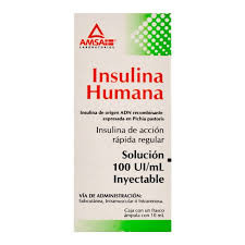 INSULINA HUMANA (INSULINA DE ACCION RAPIDA REGULAR) | Farmacia Gleyma R