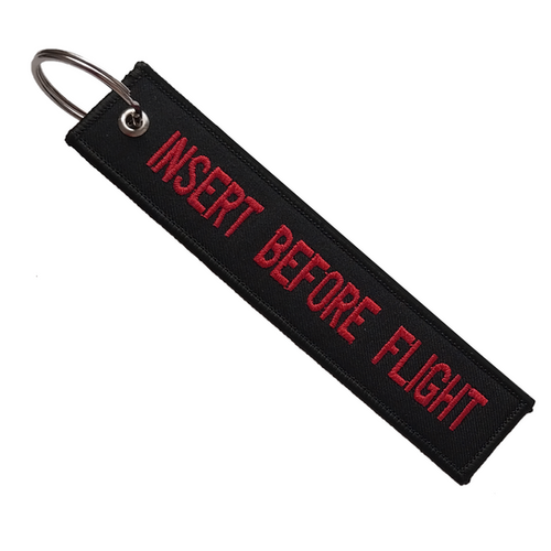 Llavero Insert Before Flight Doble Vista | REMOVE BEFORE FLIGHT