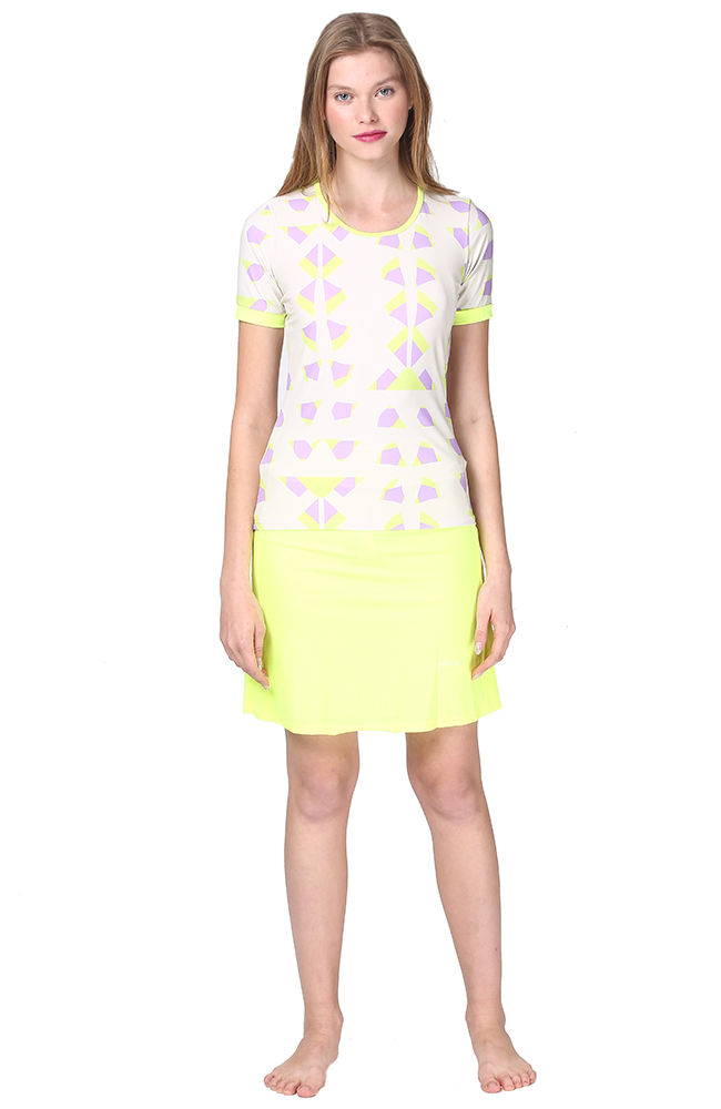 Modest Swimwear- Yellow Neon Short2003 | AK-ModestSwimwear