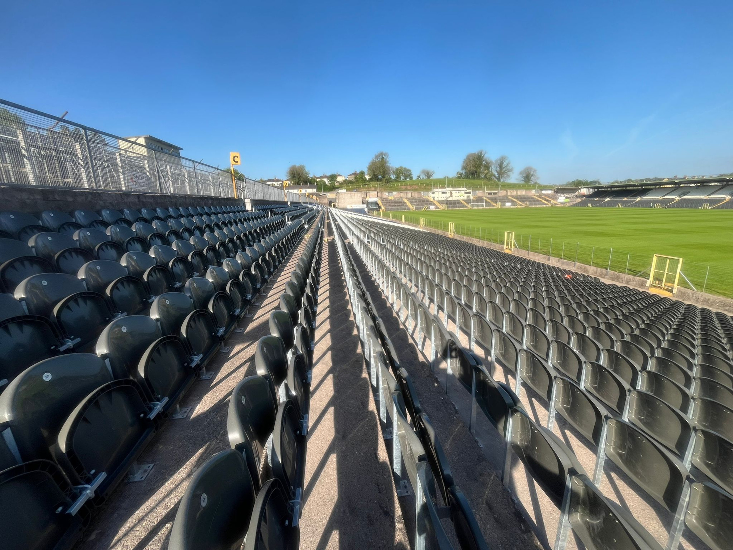 Stadium Seating Installation at St. Tiernach’s Park