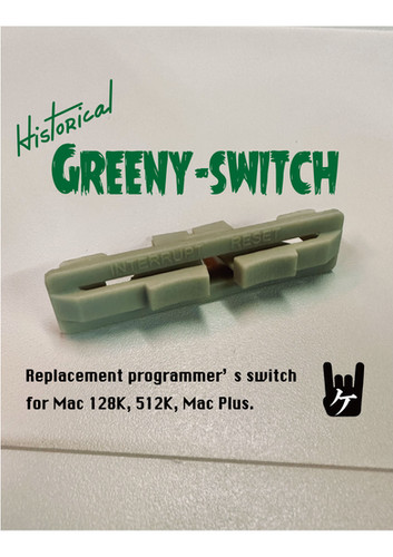 Greeny-switch, programmer's switch Mac128K, 512K, Plus | infinityproducts