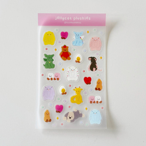 jellycat plushies sticker sheet | Little Odd Gems