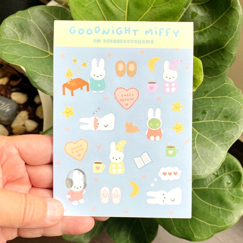 goodnight miffy sticker sheet | Little Odd Gems